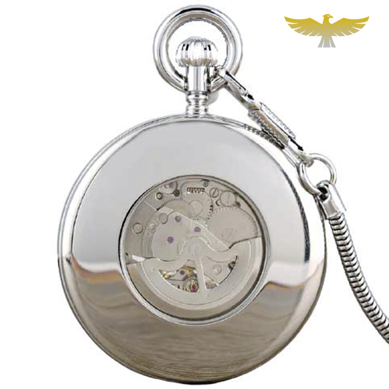 Montre à gousset argent automatique chic