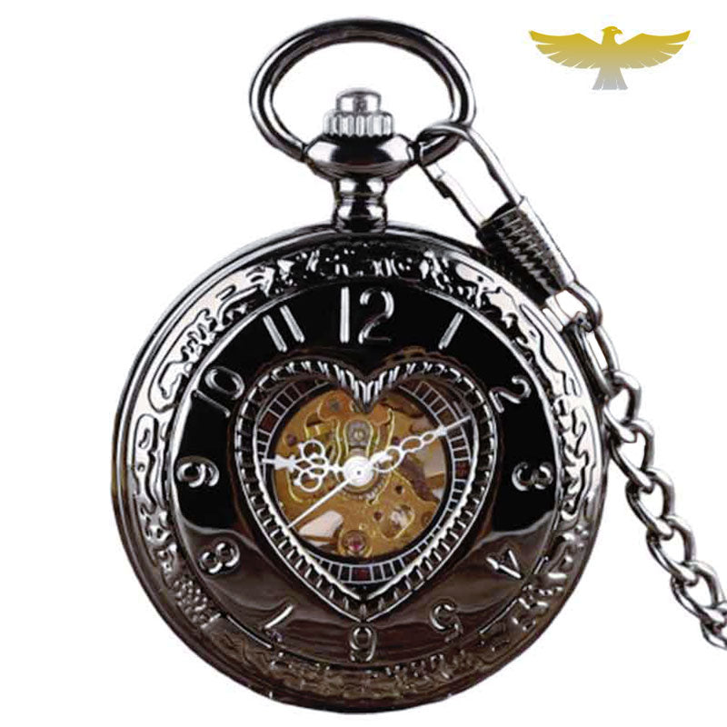 Montre à gousset femme mécanique | Or | Argent | Bronze | Noir | Rose