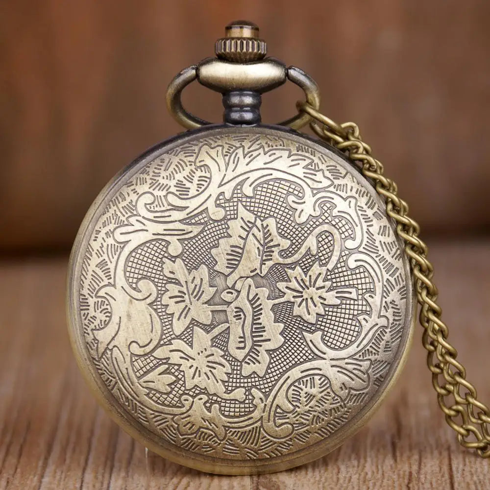 Montre à Gousset Demi-Chasseur Quartz Steampunk – Motif Loup | Garantie ...