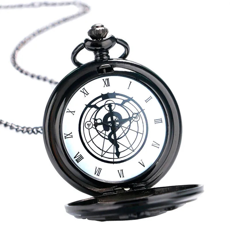 Montre à Gousset Quartz Chasseur 47 mm Style Alchimique | Garantie 2 ans