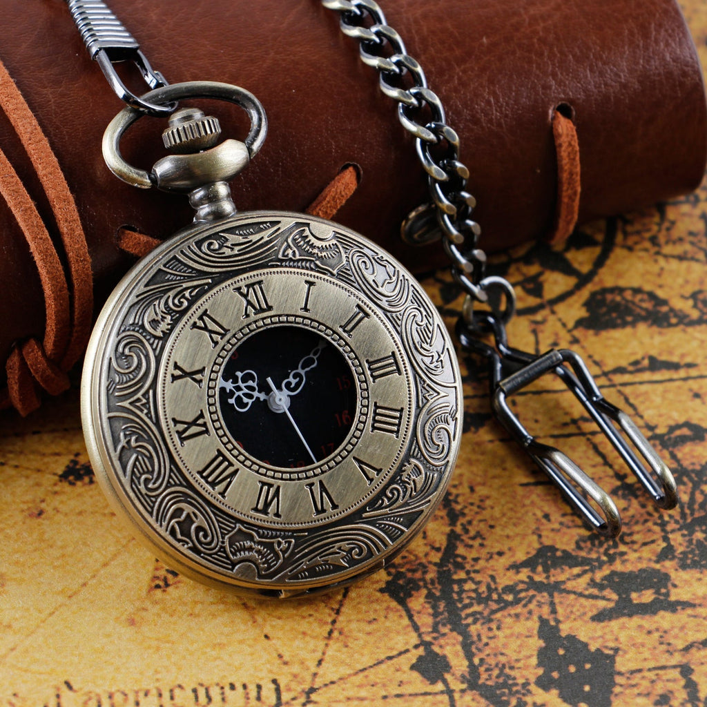 Montre à Gousset Demi-Chasseur Quartz Bronze – Style Moderne | Garantie ...