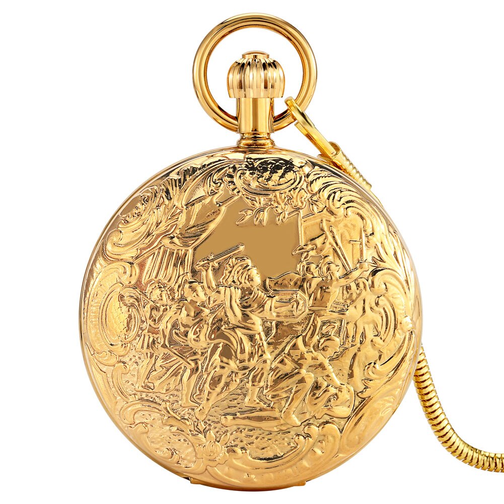 Montre à gousset mécanique double clapet full-hunter style classique ...