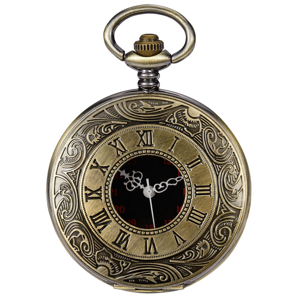 Montre à Gousset Demi-Chasseur Quartz Bronze – Style Moderne | Garantie ...