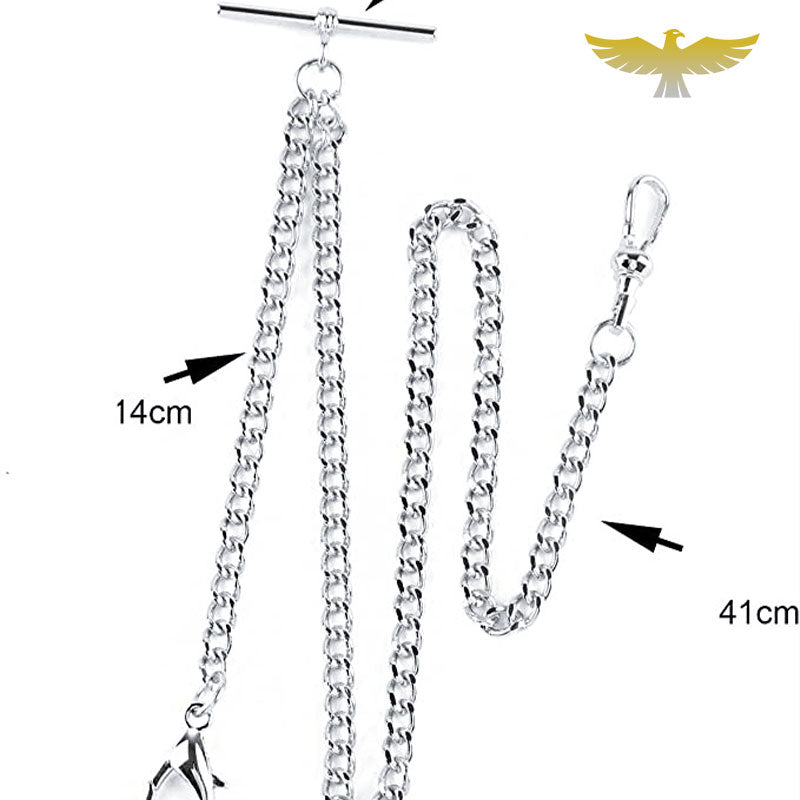 Chaîne Albert-T Argentée Acier 316L Style Classique – Sécurité ...