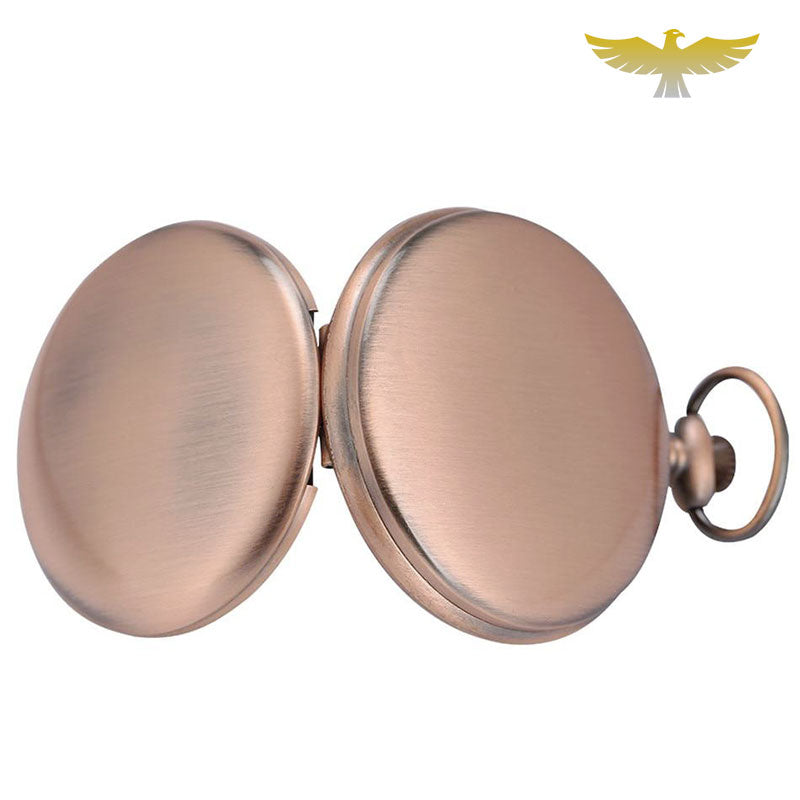 Montre à Gousset Chasseur Quartz Or Rose Classique | Garantie 2 ans