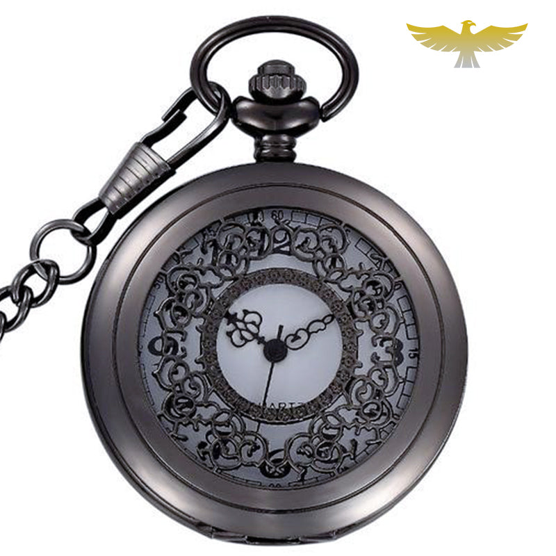 Montre à gousset femme demi chasseur à quartz