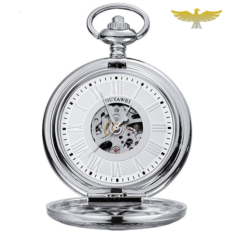 Montre à gousset mécanique Elegant Flower