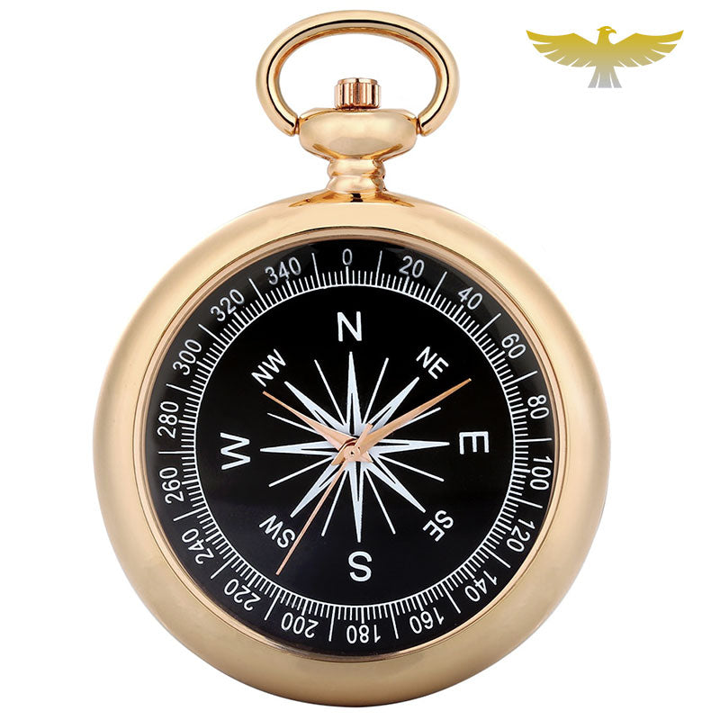 Boussole montre gousset or