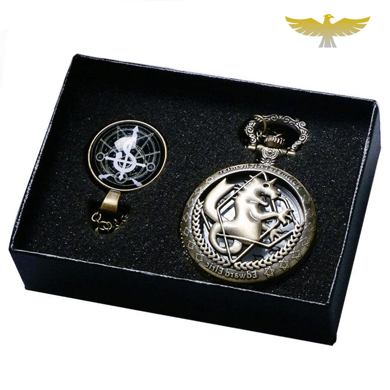 Montre à Gousset Chasseur Quartz Style Alchimique – Coffret Vintage ...
