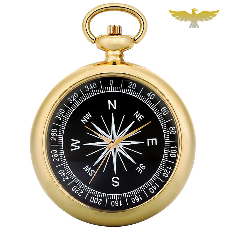 Boussole montre gousset or