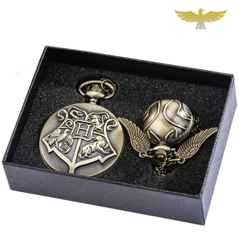 Montre à Gousset Chasseur Quartz Style Fantaisie – Coffret Cadeau ...